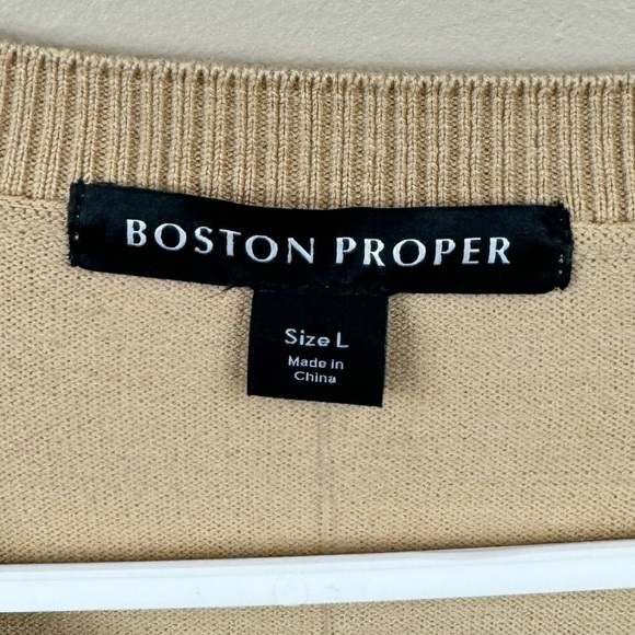 Boston Proper | Sweaters | Boston Proper Pearl And Lace Embellished ...